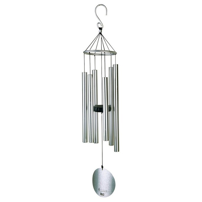 Carillon à vent géant en aluminium - Aureole Tunes XL 165 cm Argent